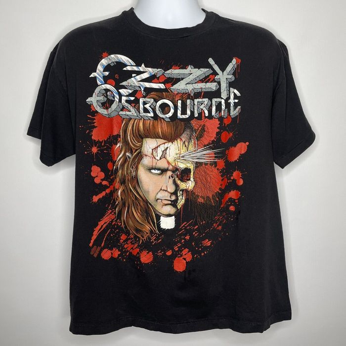 Vintage 1991 Ozzy Osbourne Cyborg Severed Finger Blood Splat T-shirt ...