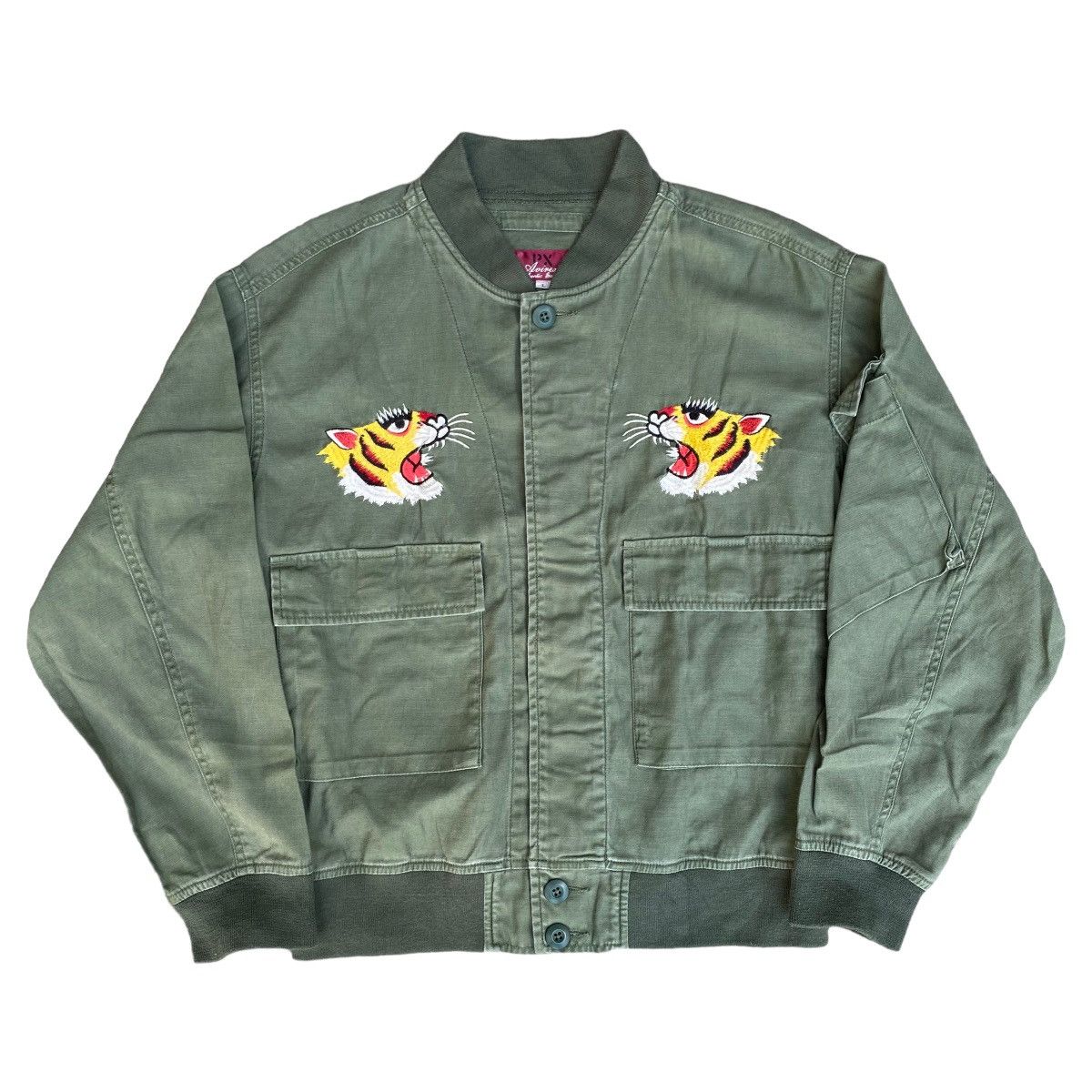 Avirex × Japanese Brand × Toyo Enterprises Avirex Tiger Embroidery boxy ...