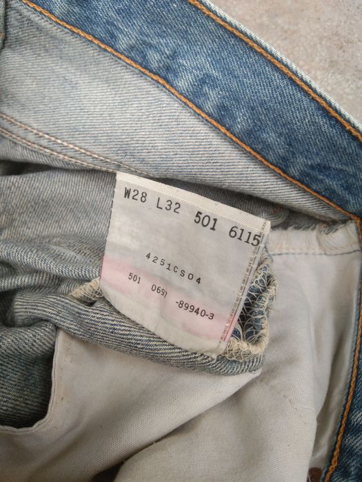 Vintage 90s Light Wash Vintage Levis 501 Cropped Jeans Made In USA | Grailed