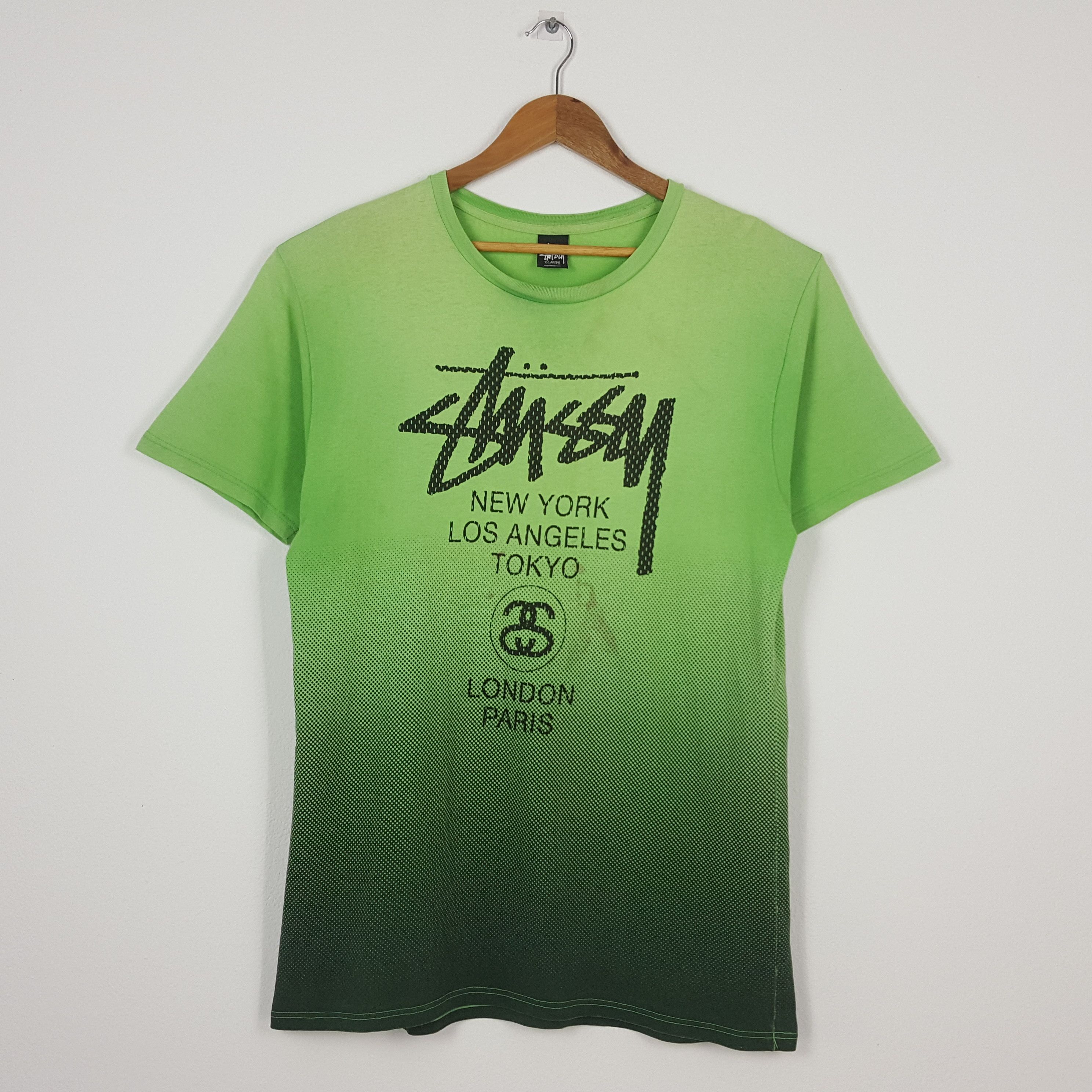 Vintage Vintage STÜSSY big logo nice design t-shirt | Grailed