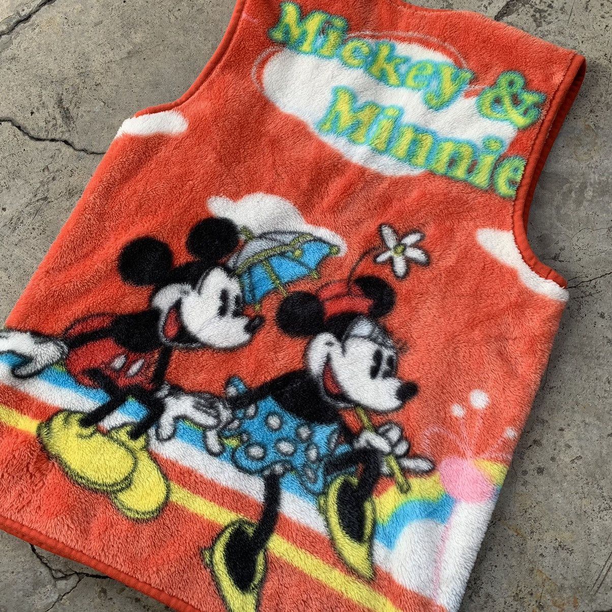 Mickey Mouse Mickey & Minnie Mouse fleece vest jacket | Grailed