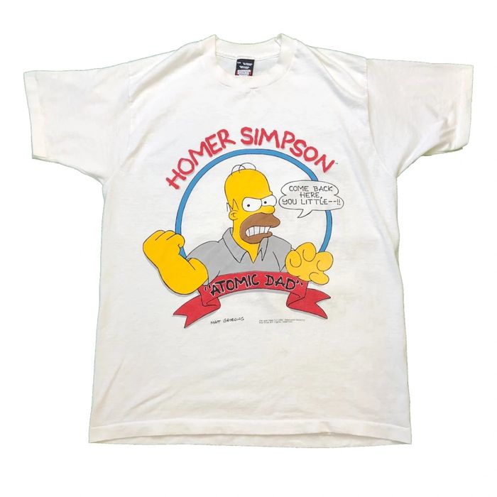 Vintage Vintage 1990 The Simpsons Homer Simpson Atomic Dad Tee | Grailed