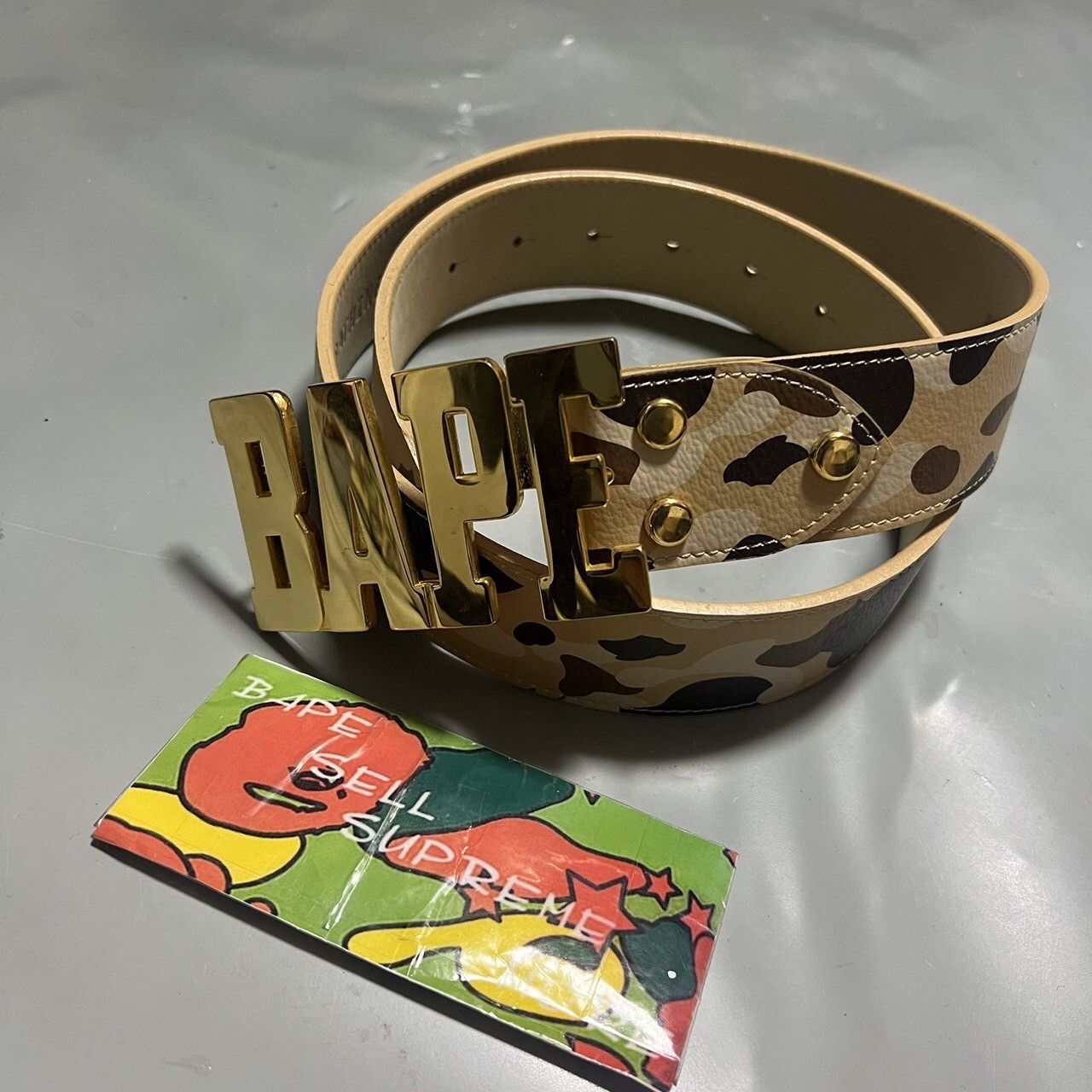 Bape BAPE belt brown camo | Grailed
