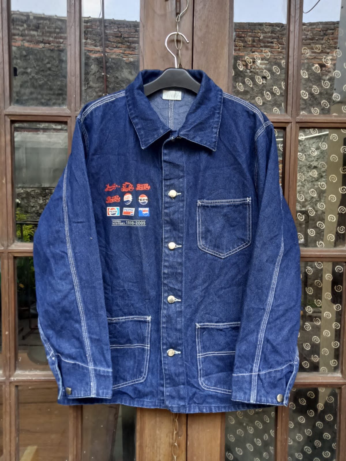 Japanese Brand × Pepsi Coat Chore Denim Jacket PEPSI Suntory Designs ...