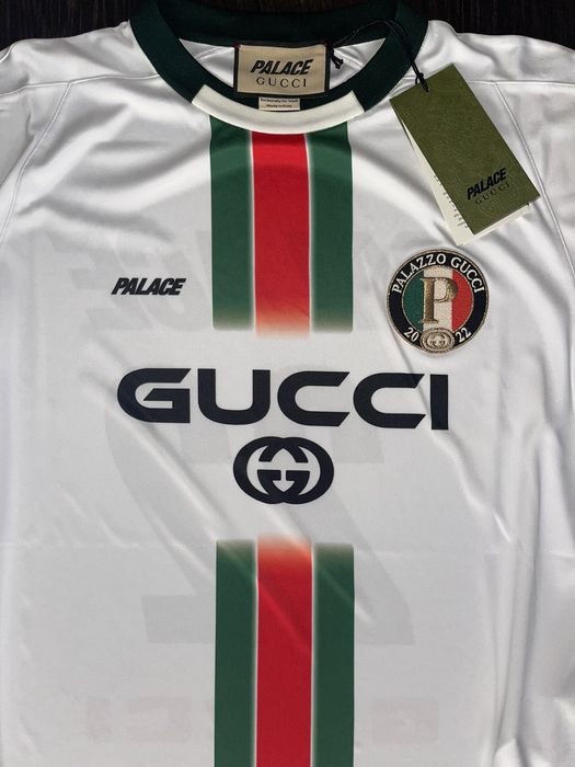 Gucci NEW - Gucci x Palace Jersey White Chelsea T-Shirt | Grailed