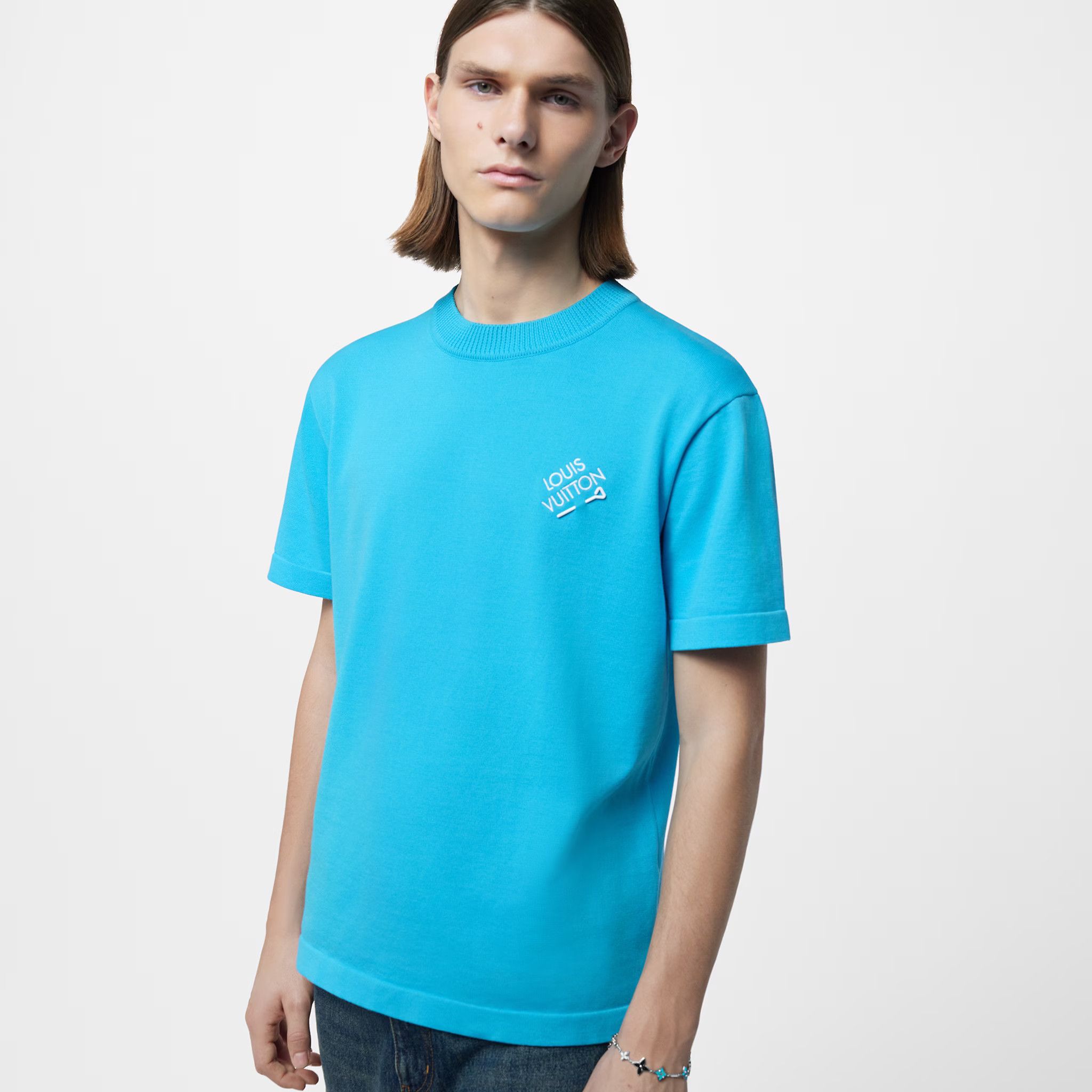 Blue × Louis Vuitton × Tee Shirt LOUIS VUITTON T SHIRT MONOGRAM BLACK ...