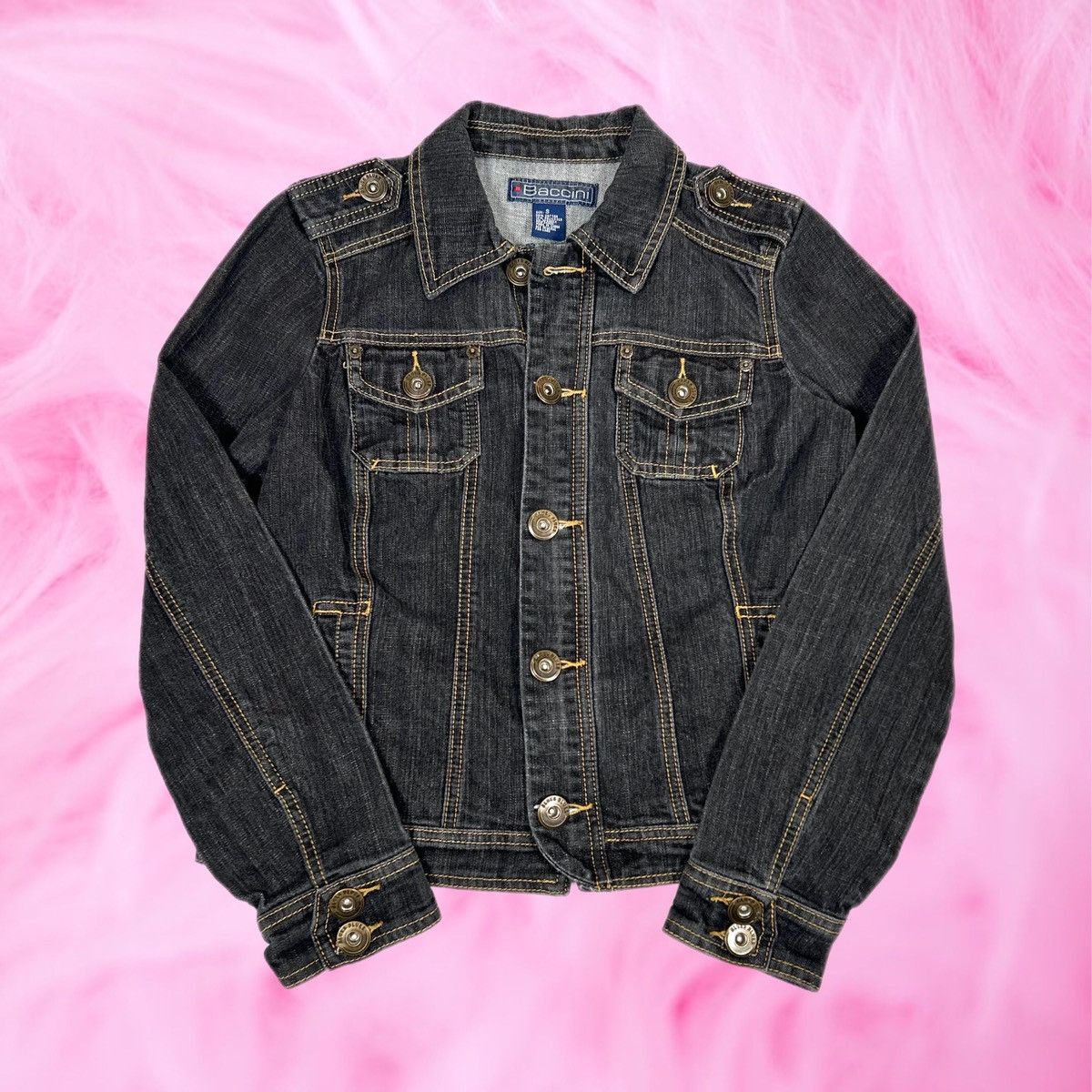 Vintage Vintage Baccini denim bomber jacket | Grailed