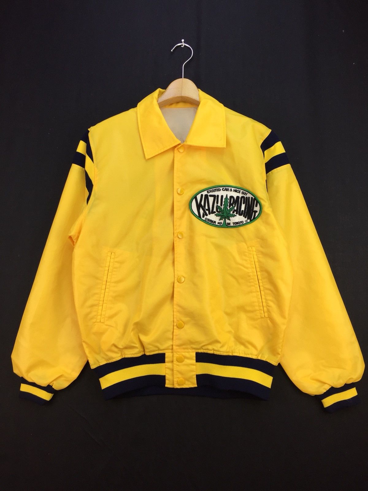 Japanese Brand × Racing × Vintage Vintage Marijuana Patch Logo Jacket ...