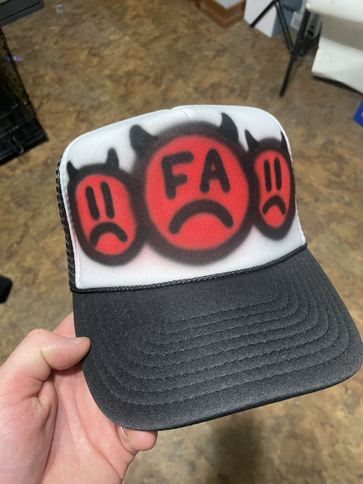1 Of 1 Happy Devil Trucker | Grailed