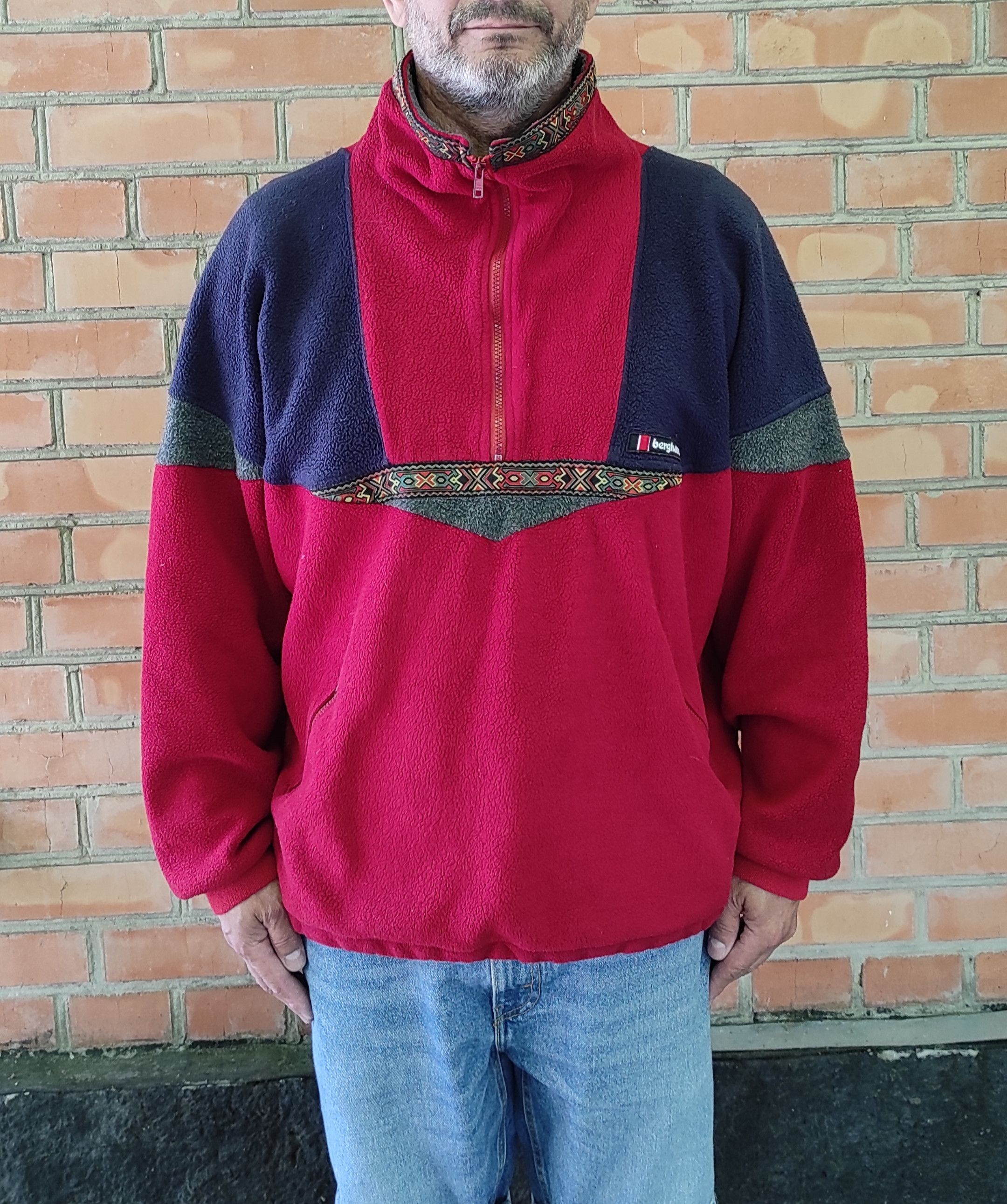 Vintage BERGHAUS rare vintage fleece sweater Polartec made in UK | Grailed