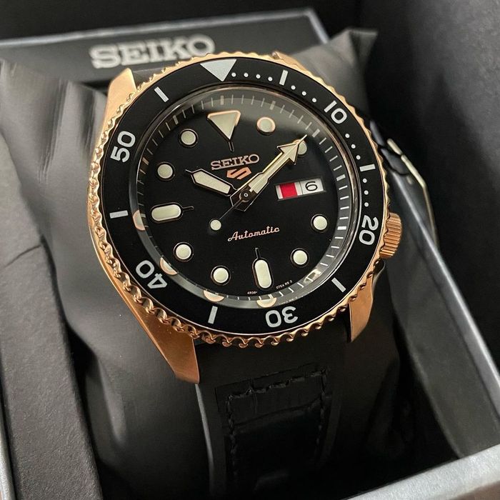 Seiko 🔥Rare🔥Seiko 5 Automatic Rose Gold SRPD76K1 42mm | Grailed