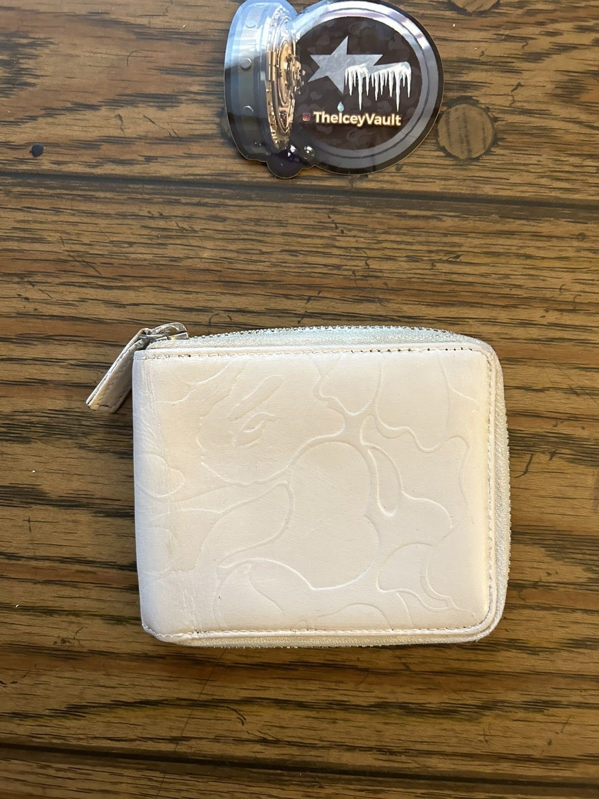 Bape Bape White Camo Bifold Zipper Wallet | Grailed