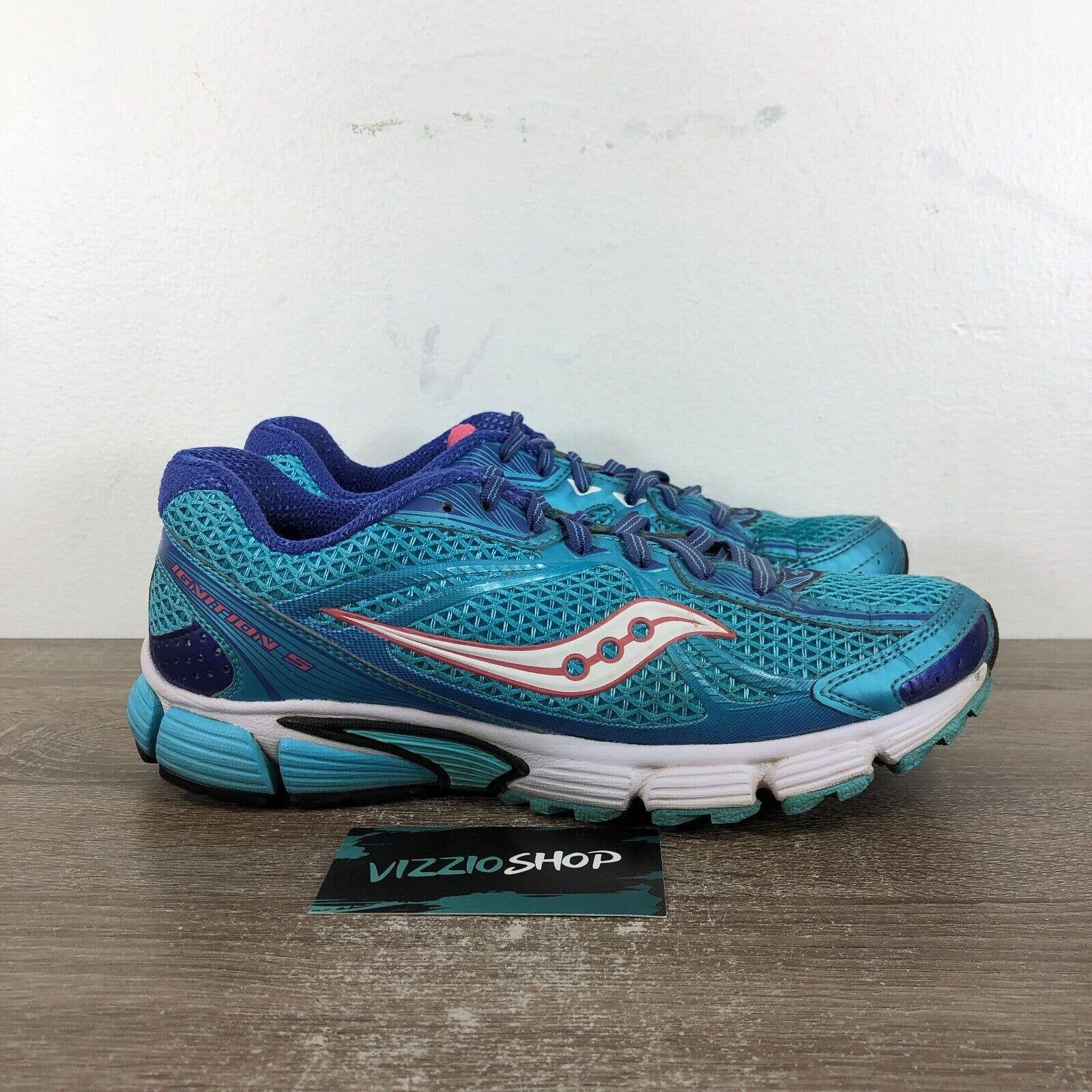 Saucony Saucony Ignition Blue Lace Up Running Training Shoes Women 9 ...