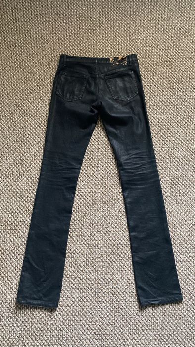 Shellac shellac waxed bootcut denim | Grailed