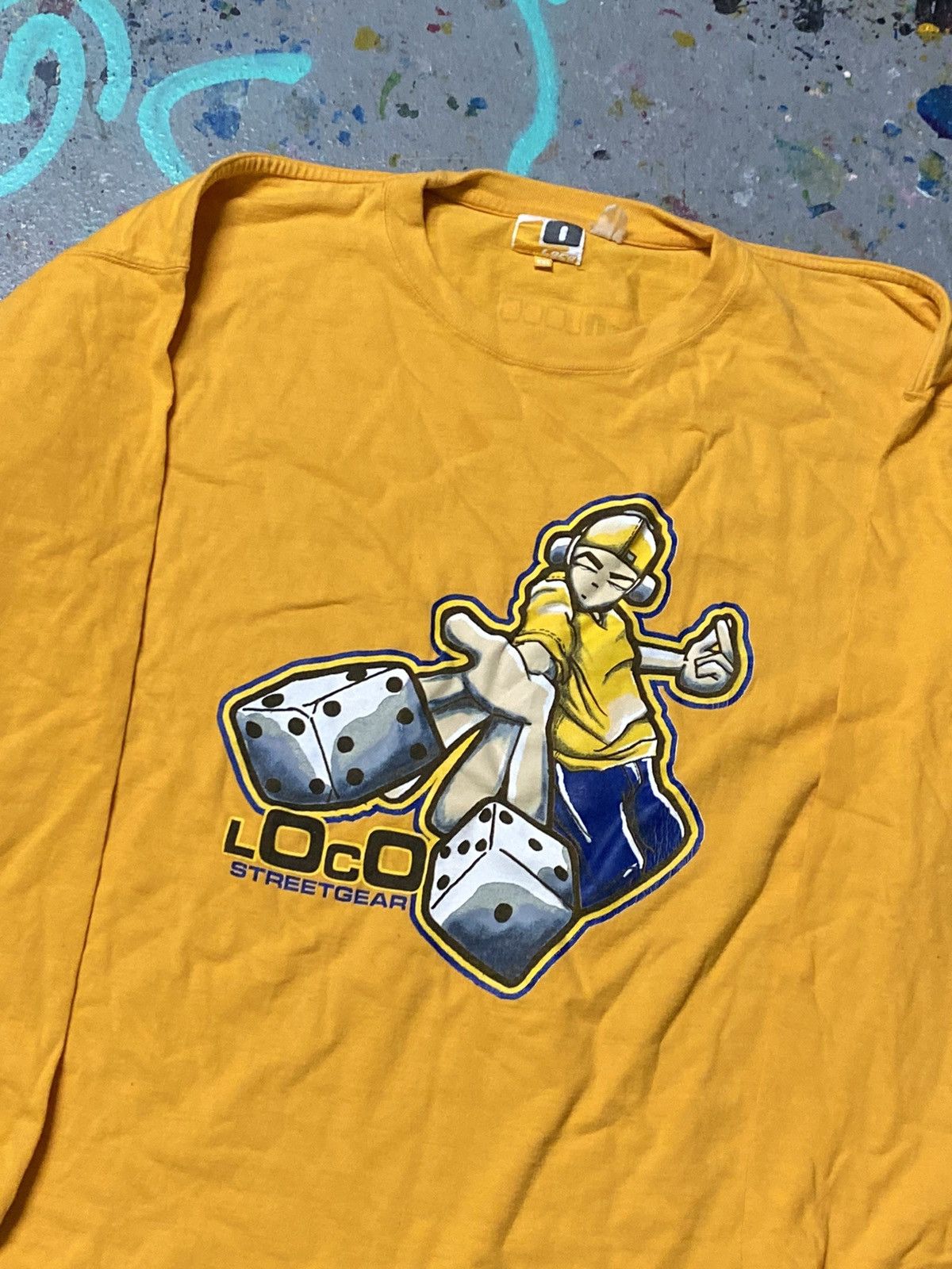 Streetwear × Vintage Vintage baggy Loco streetwear skater longsleeve ...