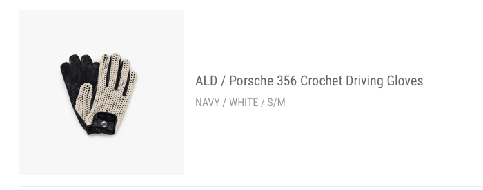 Aime Leon Dore (size S/M) ALD / Porsche 356 Crochet Driving Gloves ...