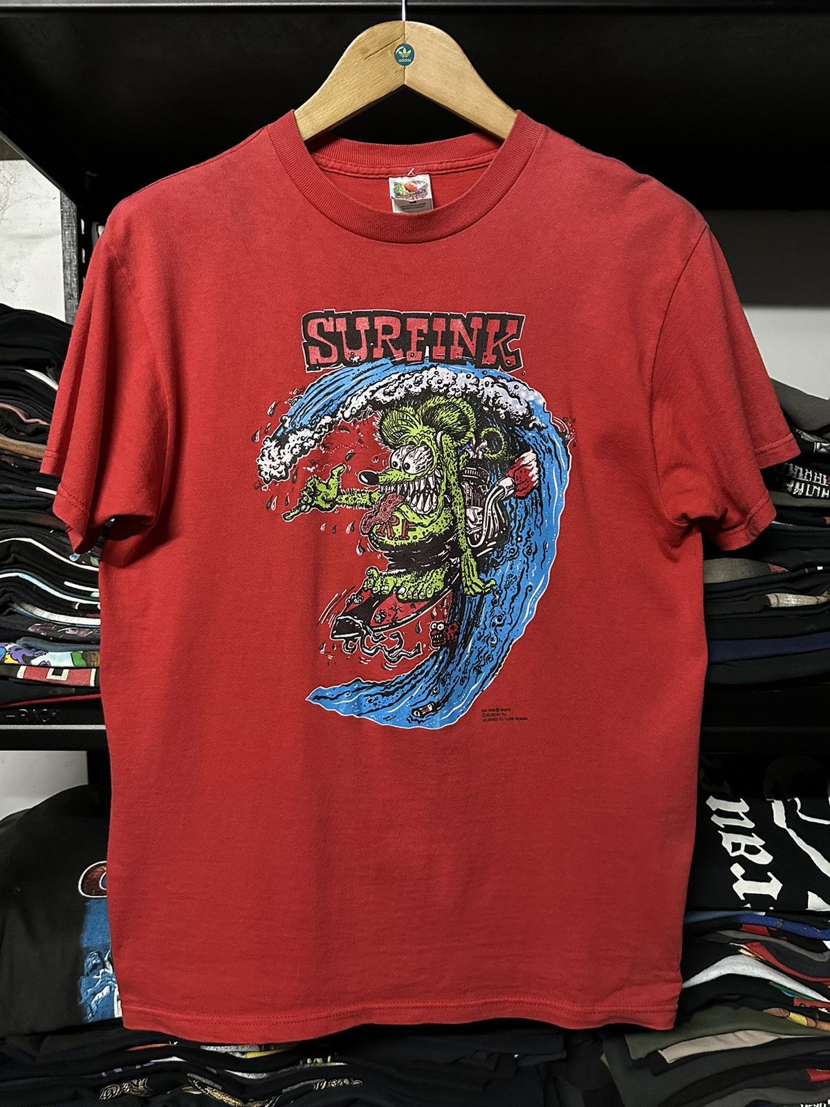 Mickey Mouse × Vintage Vintage 90s Rat Fink Big Daddy Mickey Mouse Tee ...