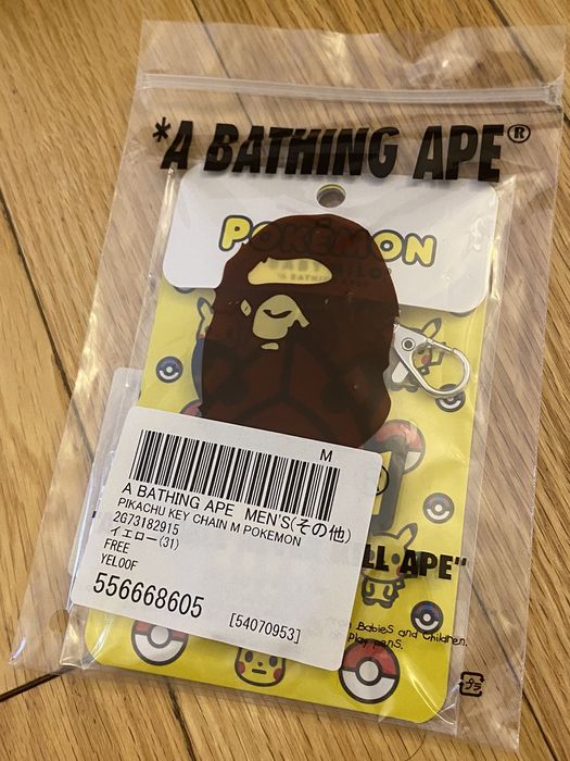 Bape Bape x Pokemon Pikachu Key Chain | Grailed