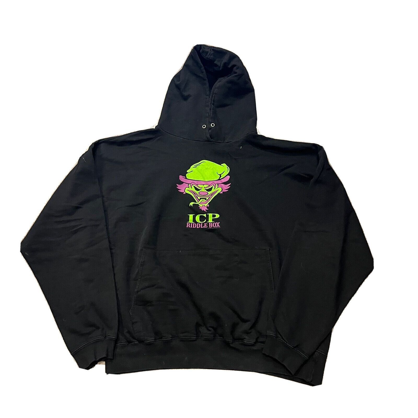 Streetwear Y2K 2003 ICP INSANE CLOWN POSSE RIDDLE BOX BLACK PULLOVER HO ...