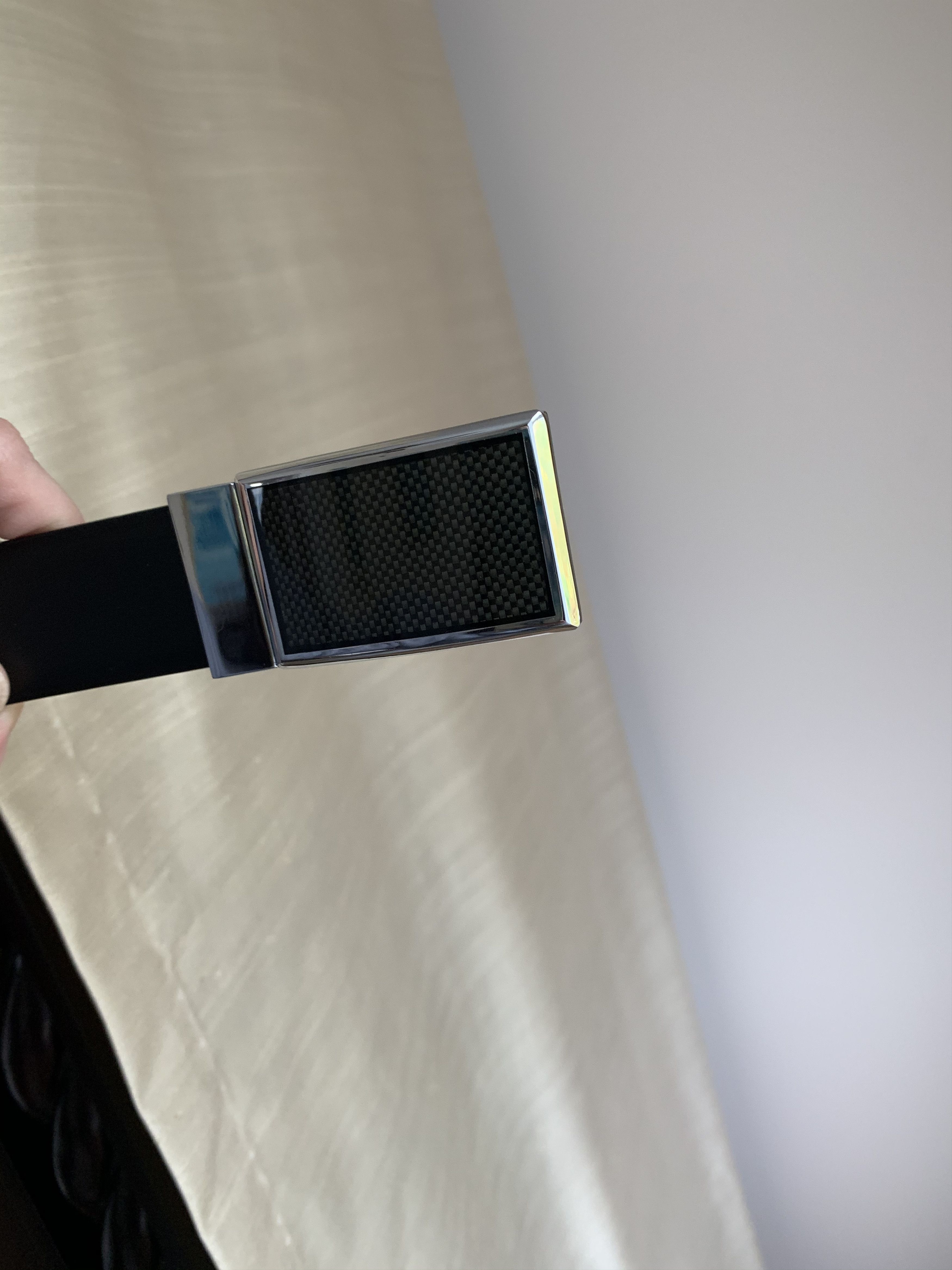 Other Black Leather Belt 36 Metal Buckle Graphic Design Like New | Grailed