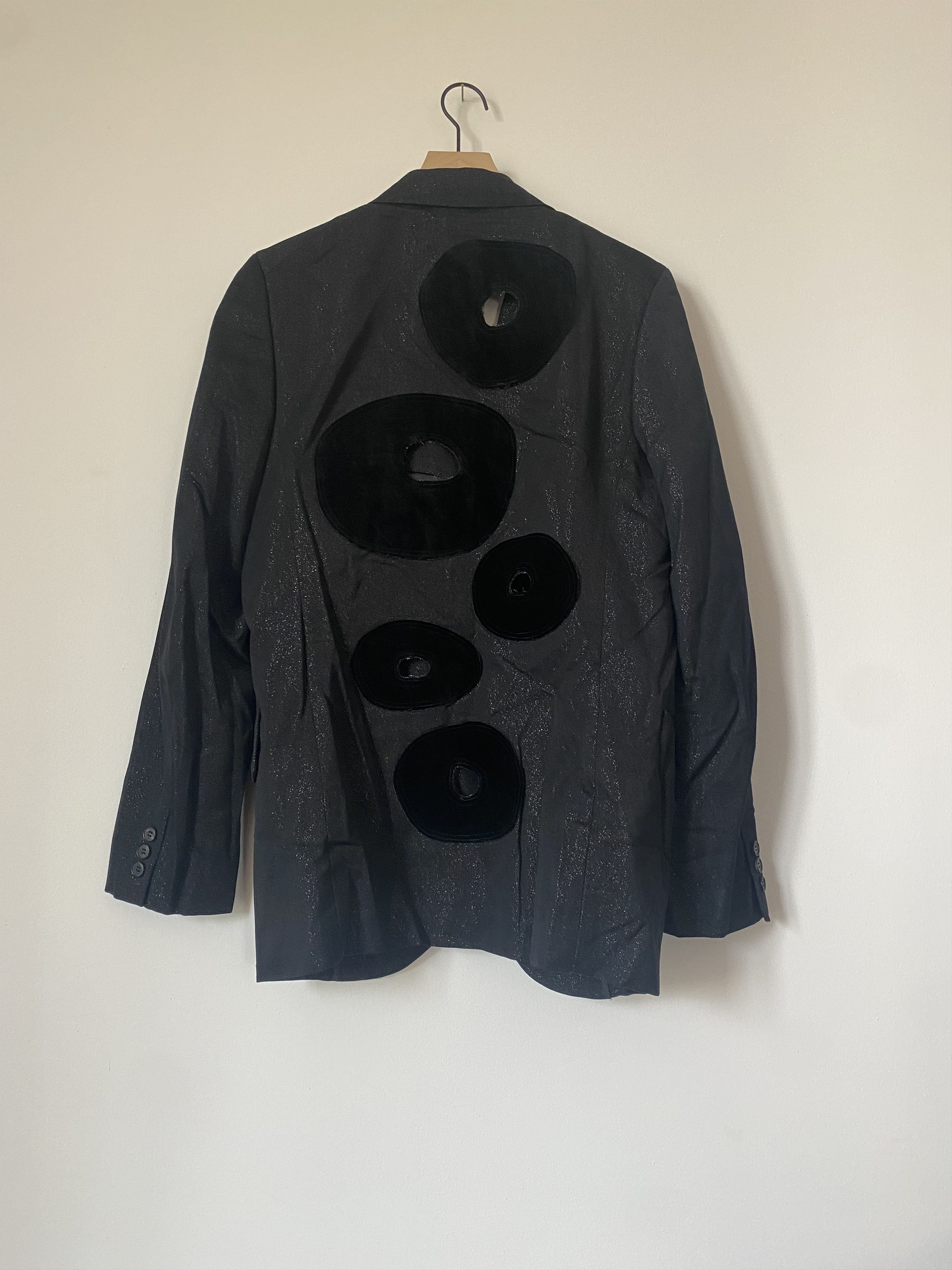 Comme Des Garcons Homme Plus CDG Homme Plus S Luster Blazer with Holes ...