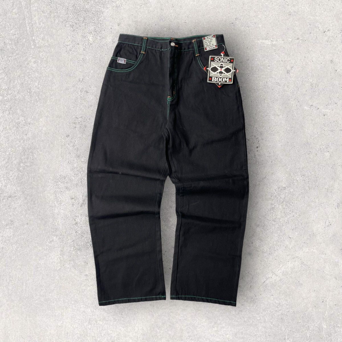 Vintage Vintage Essential SONIC BOOM Baggy Y2K Rave Jeans 32x34 | Grailed