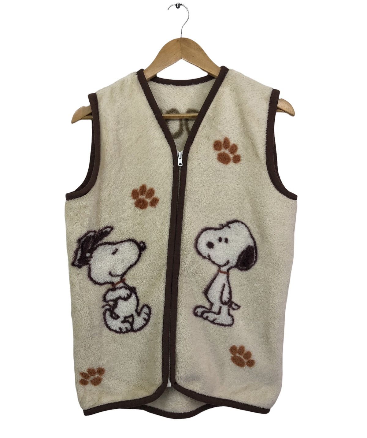 Japanese Brand Peanuts Snoopy Fleece Vest Jacket | Grailed