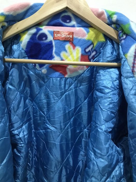 Disney Lilo & stitch overprint fleece wool jacket | Grailed