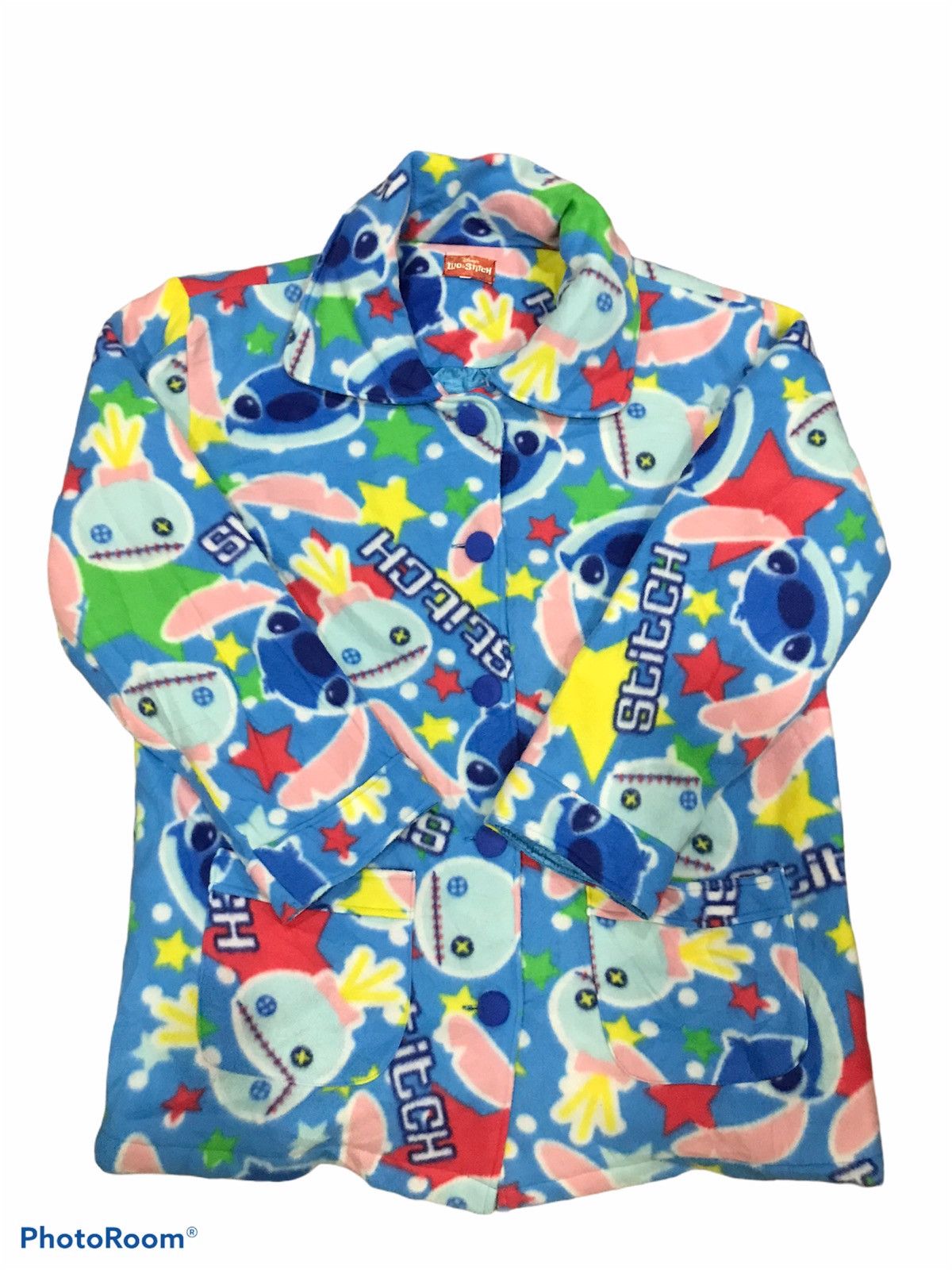 Cartoon Network × Disney Lilo & stitch overprint fleece wool jacket ...