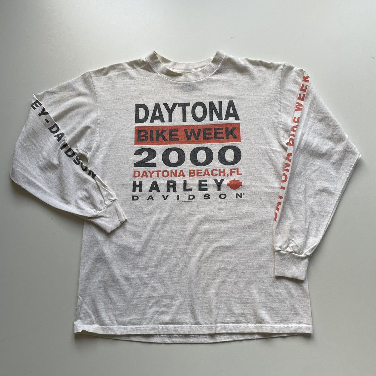 Harley Davidson × Streetwear × Vintage Vintage Daytona Bike Week Harley ...