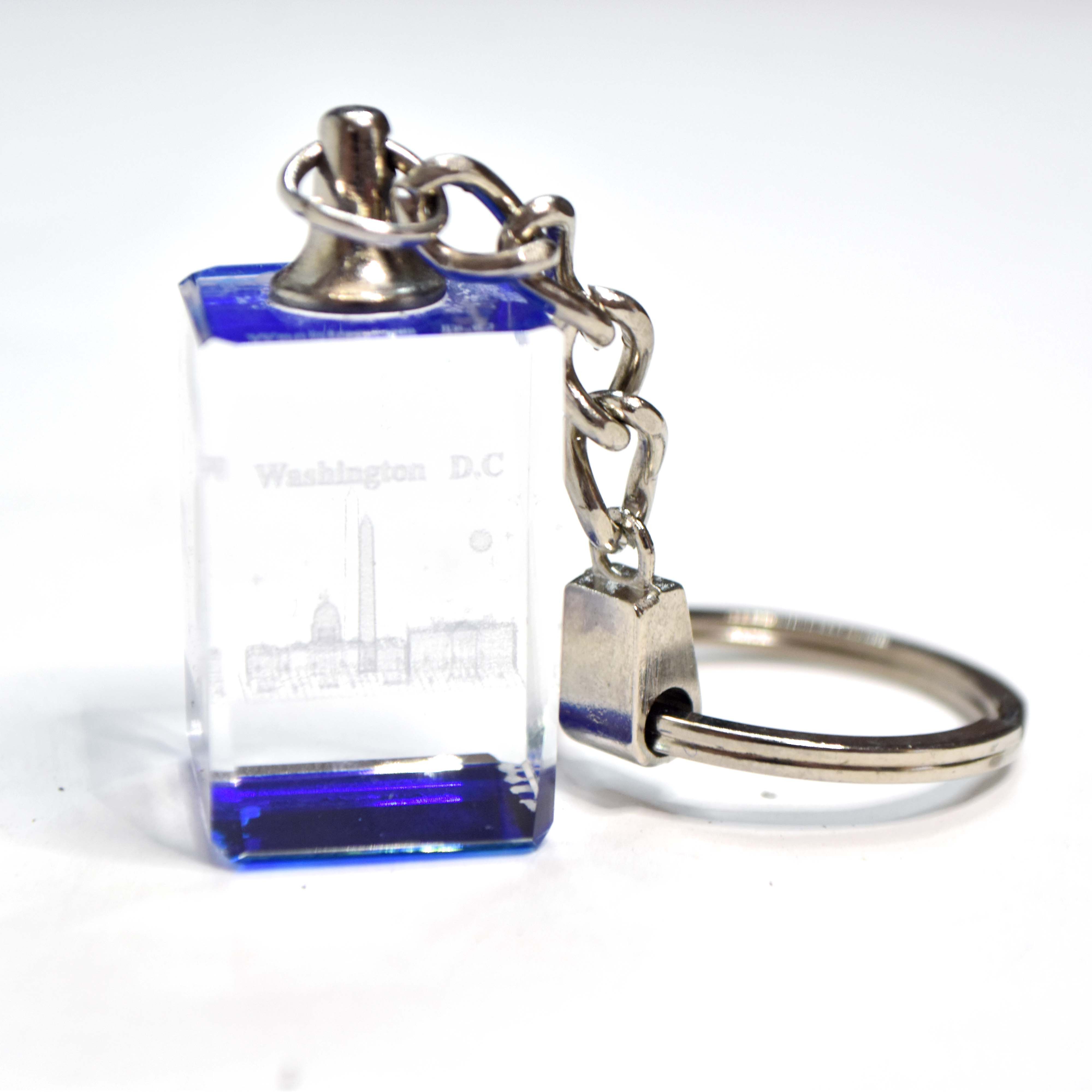 Made In Usa × Other × Vintage Washington DC Crystal Glass Keychain ...