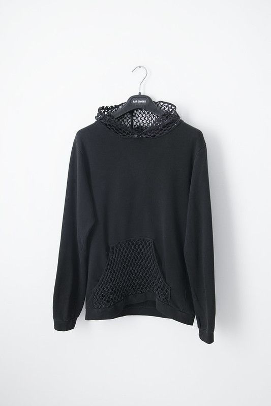 Raf Simons SS03 net hoodie | Grailed