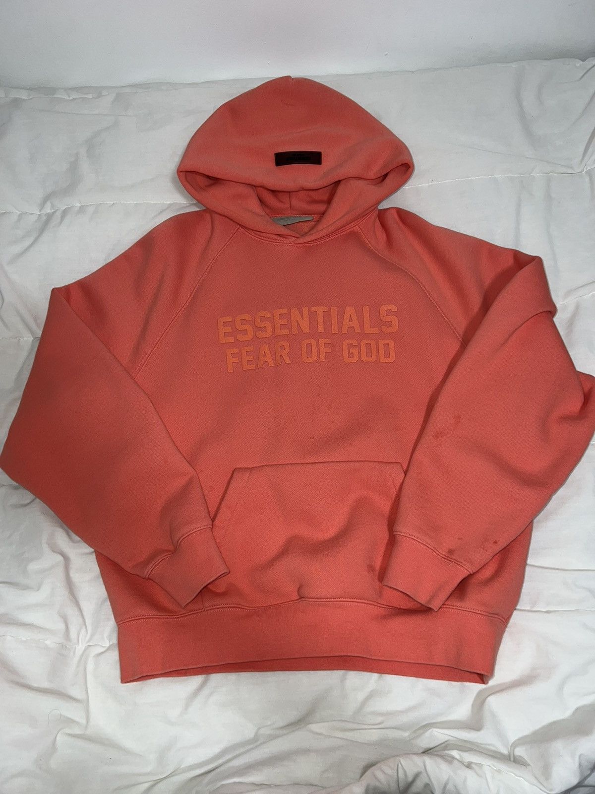 Essentials Essentials Fear Of God Coral Hoodie | Grailed