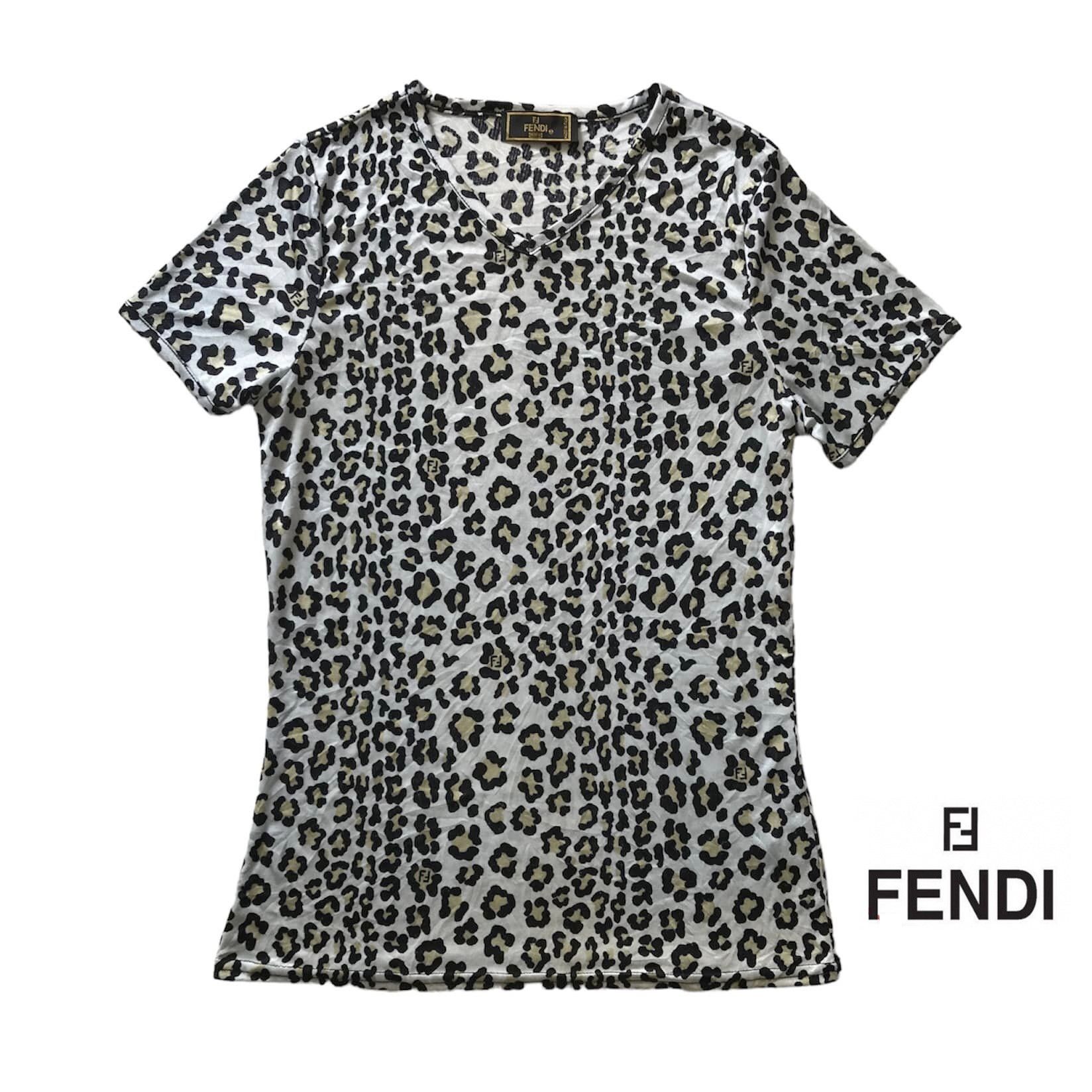 Fendi × Vintage Vintage FENDI Tee Animal Printed | Grailed