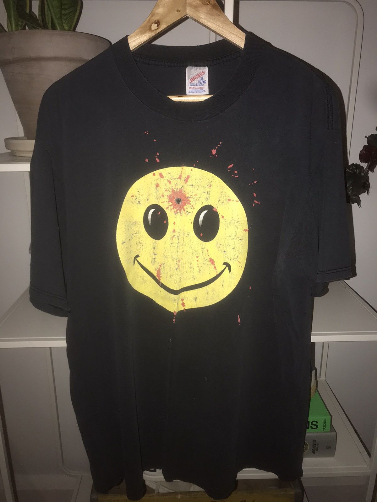 Vintage Vintage Faded Smiley Face Head Shot Tee Shirt | Grailed