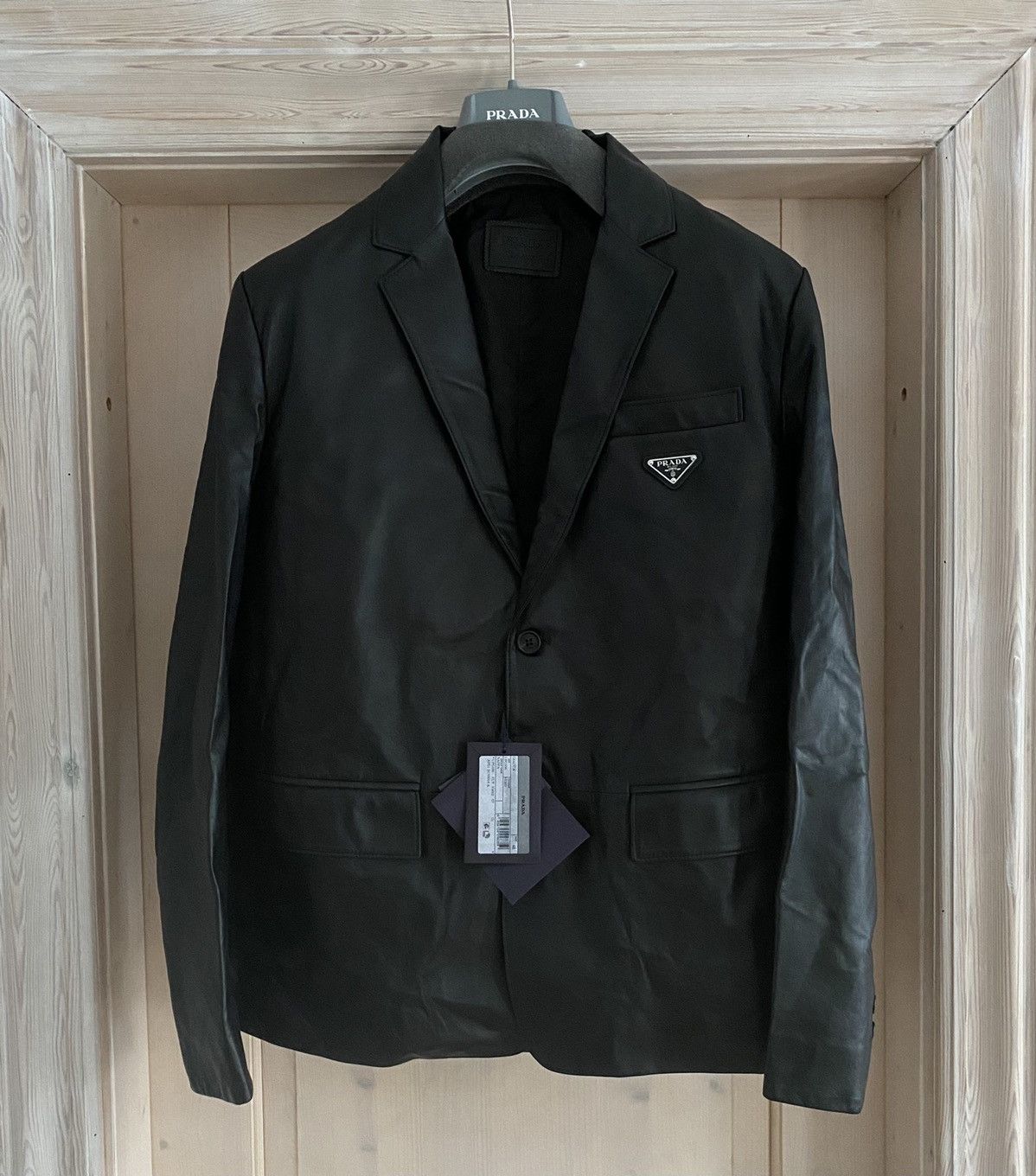 Prada × Raf Simons SS21 Prada x Raf leather blazer | Grailed