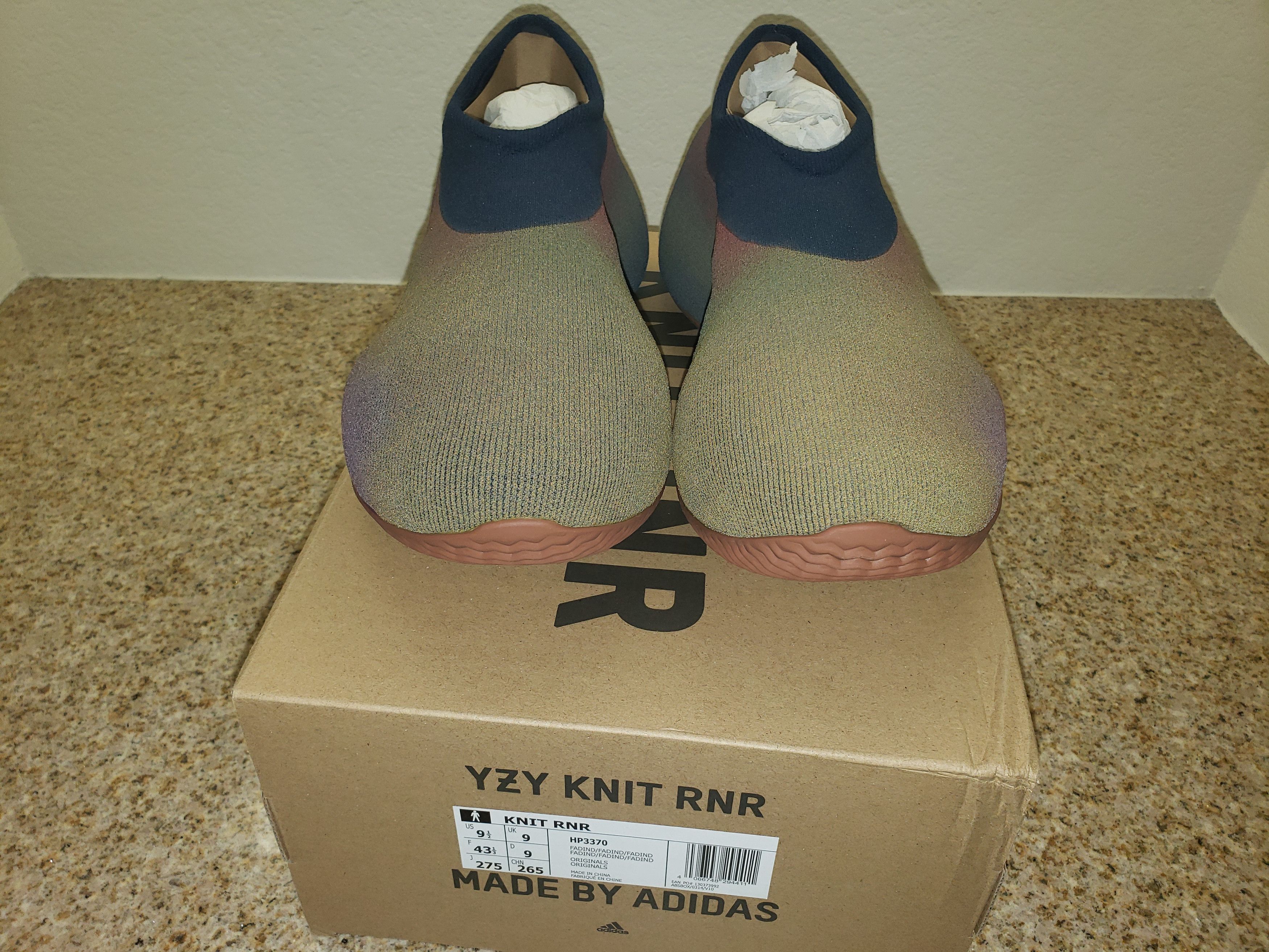 Adidas [FINAL PRICE] Yzy Knit Rnr - Faded Indigo | Grailed