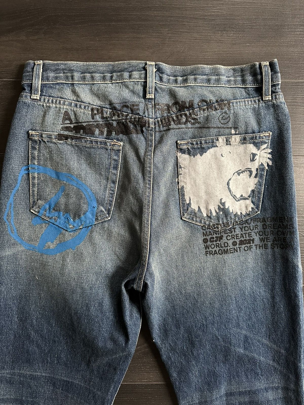 Fragment Design × Travis Scott Cactus Jack x Fragment Denim Jeans | Grailed