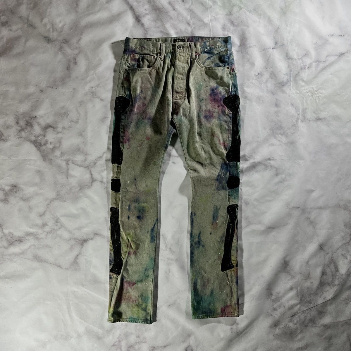 Kapital × Kapital Kountry Okagilly Skeleton Pants by Nyree Morrison ...