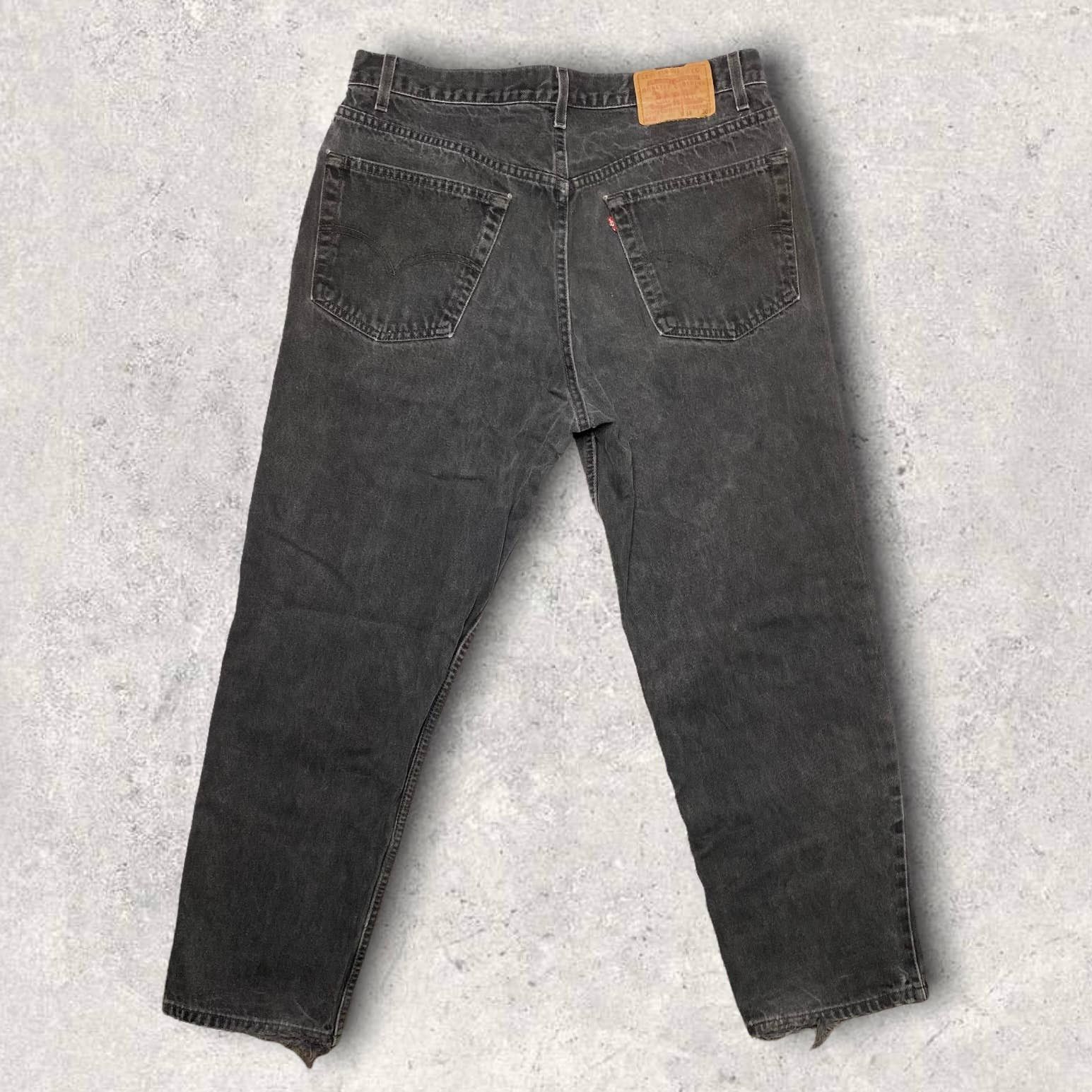 Levi's × Made In Usa × Vintage Vintage Faded Black Made in USA Levis 550 Relaxed Jeans 90s | Grailed