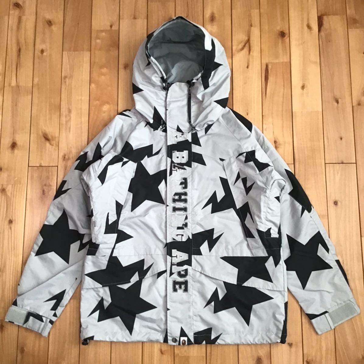 Bape BAPESTA Snowboard jacket Gray BAPE STAR | Grailed