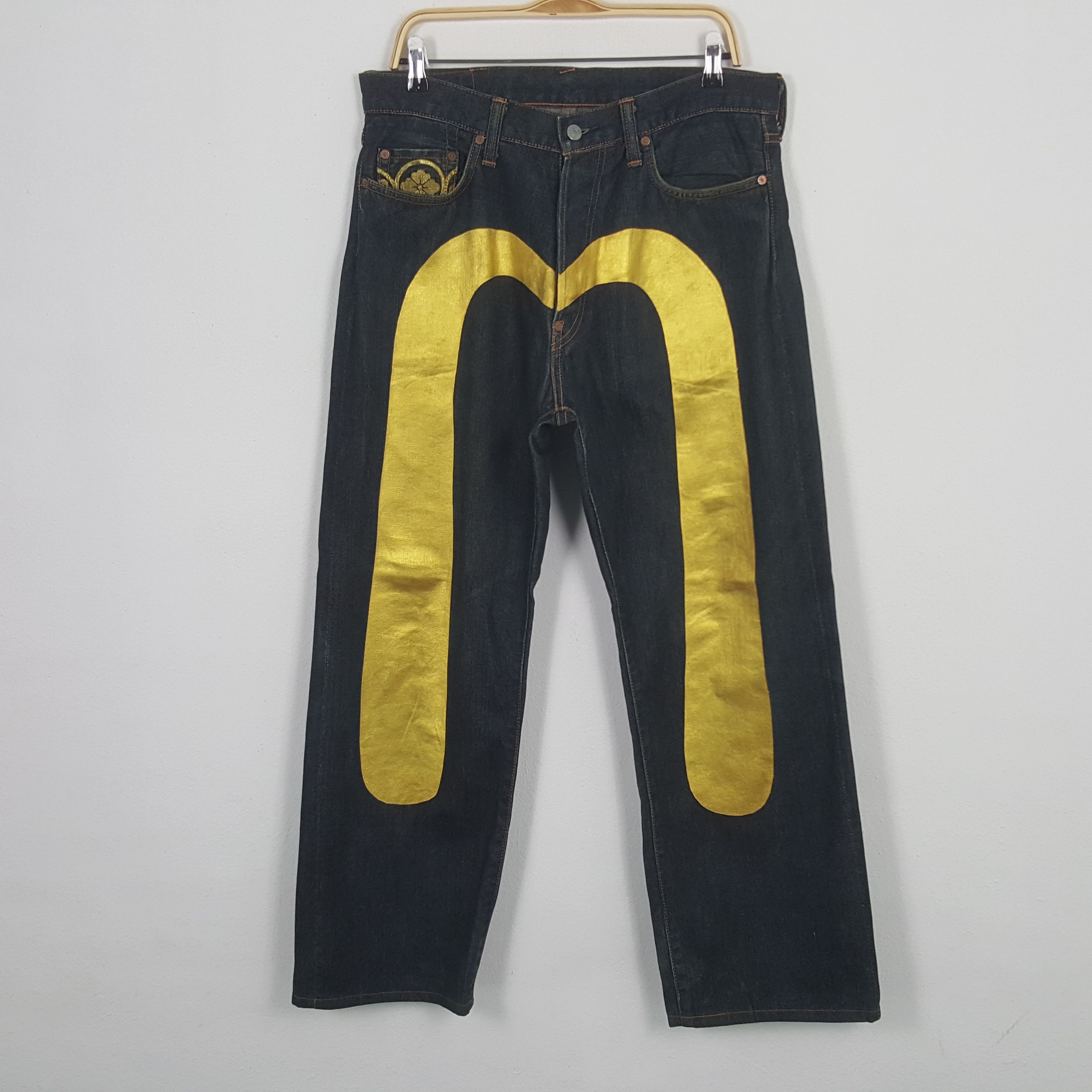 Evisu × Japanese Brand Evisu Japan Embroidered Custom Daicock Art Denim ...