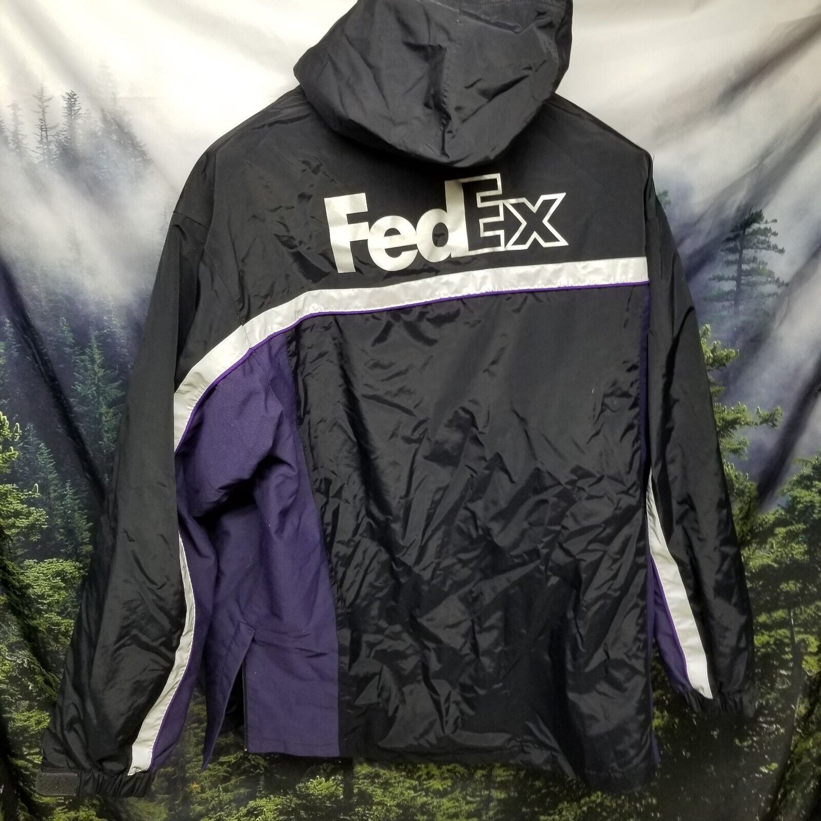 Vintage FedEx Mens Adult Size 2XL XXL Regular Employee Uniform Jacket ...