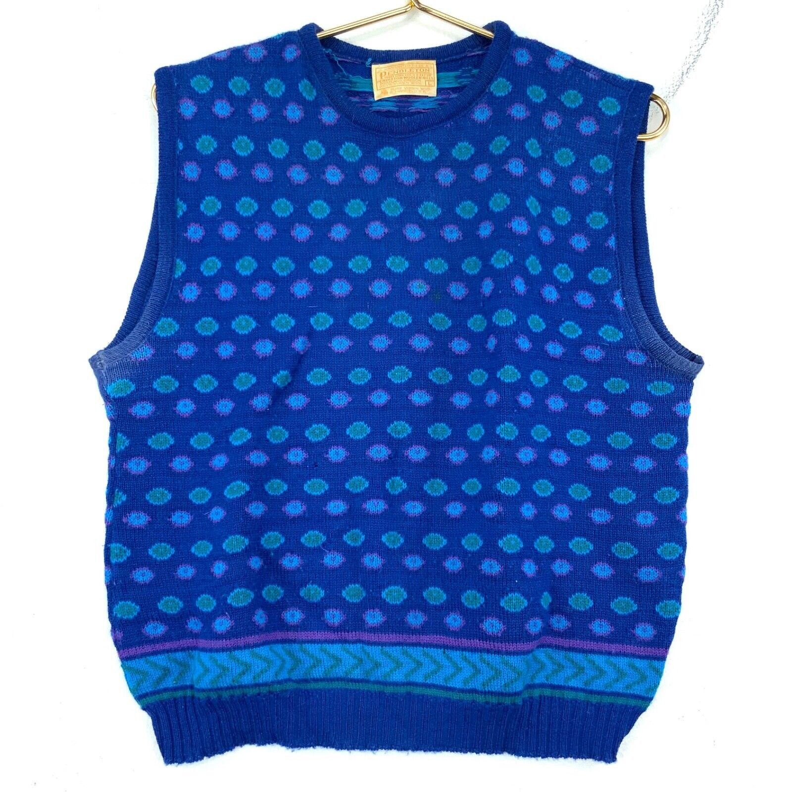 Pendleton Vintage Pendleton Abstract Women's Wool Knit Vest Sweater ...