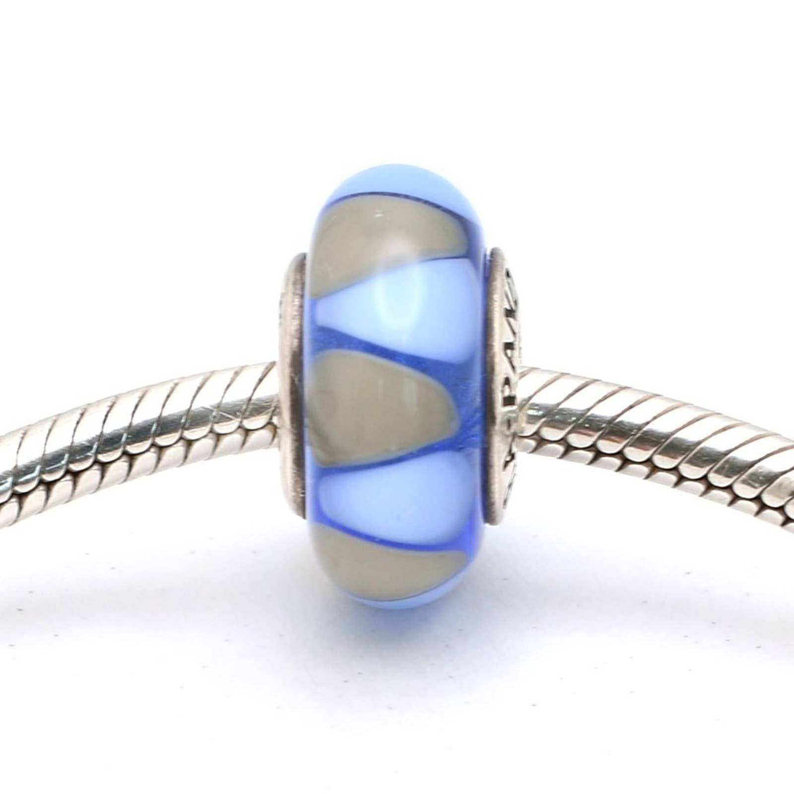 Sterling Silver Authentic PANDORA Captivating Blue Glass Murano | Grailed