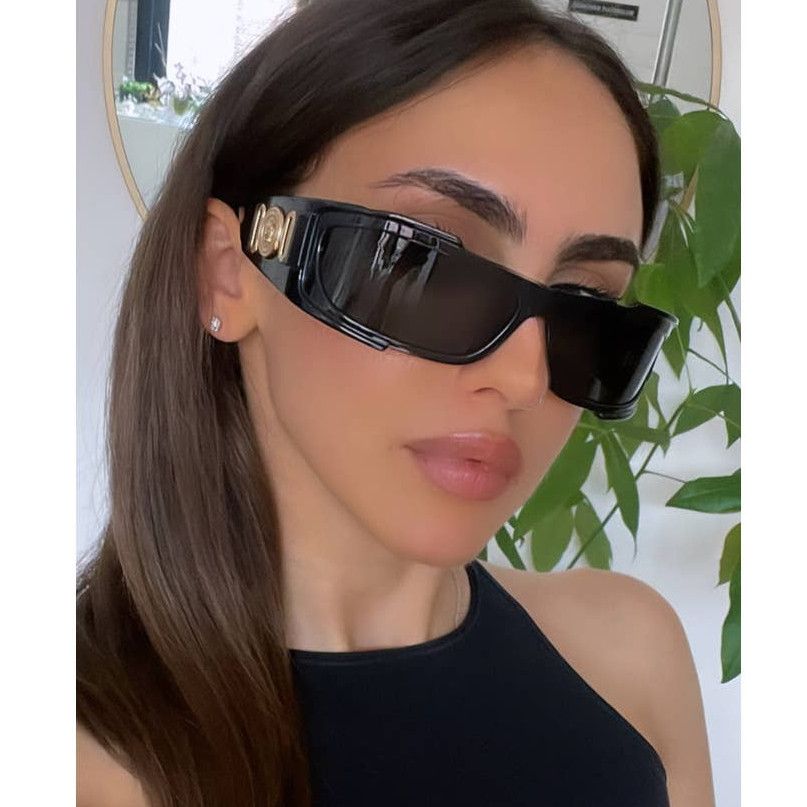 Versace NEW Versace VE4446 Black Mask Shield Sunglasses | Grailed