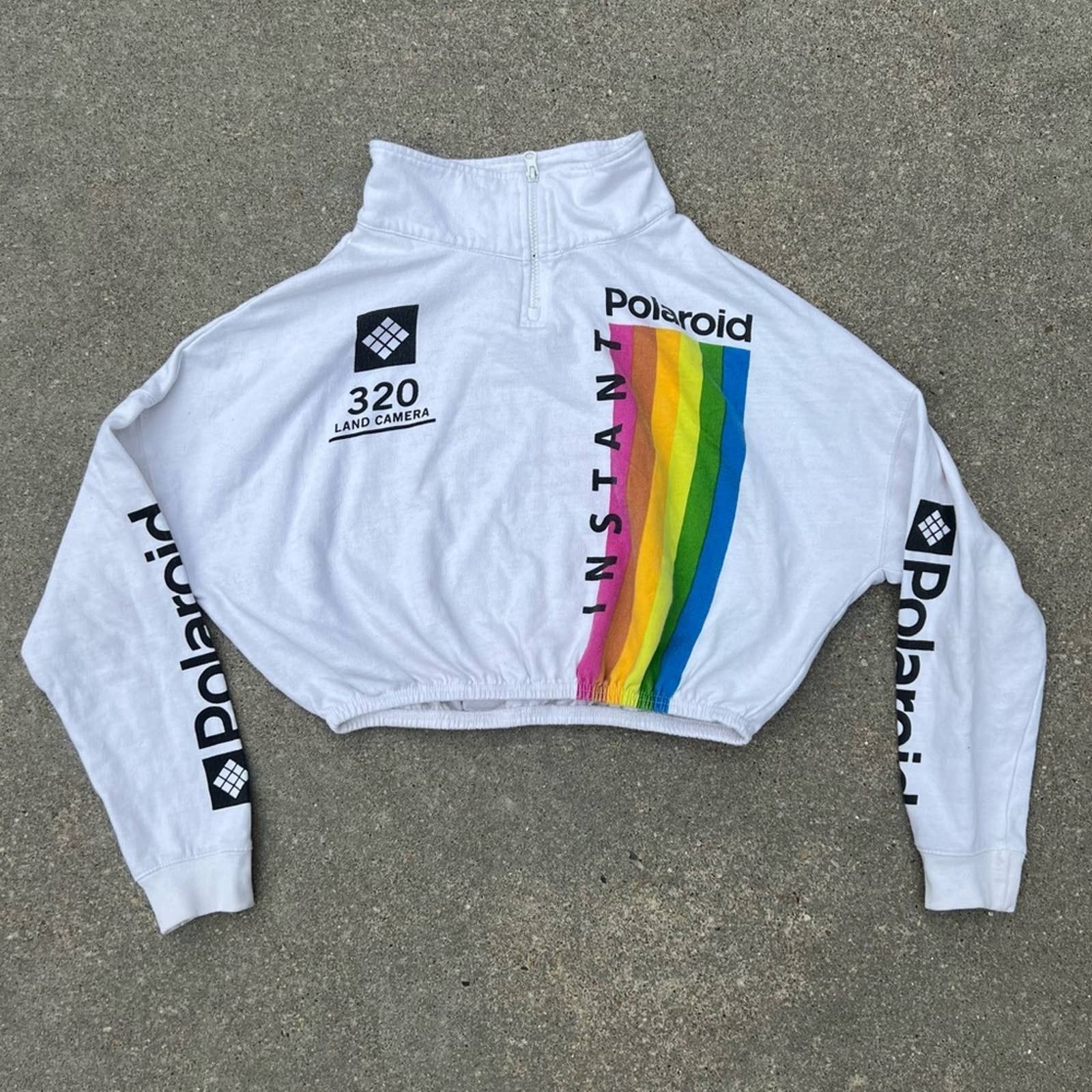 Polaroid Polaroid crop 1/4 zip sweatshirt | Grailed