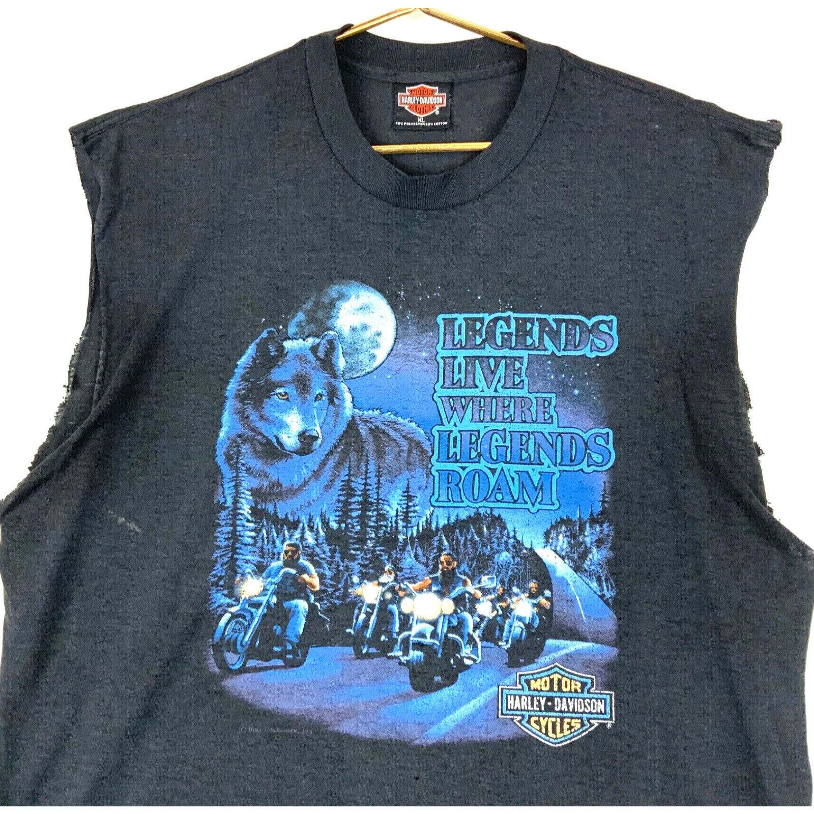 Harley Davidson Vintage Harley Davidson Legends Live T-Shirt Size XL ...