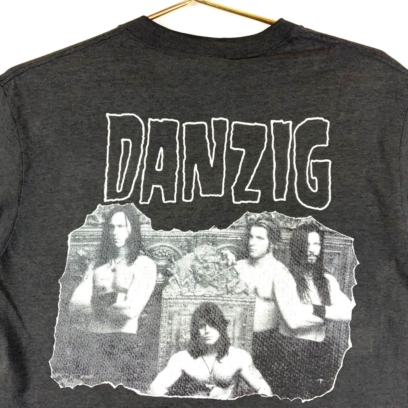 Vintage Vintage Danzig T-Shirt Size Small Black Metal Band Double Sided ...