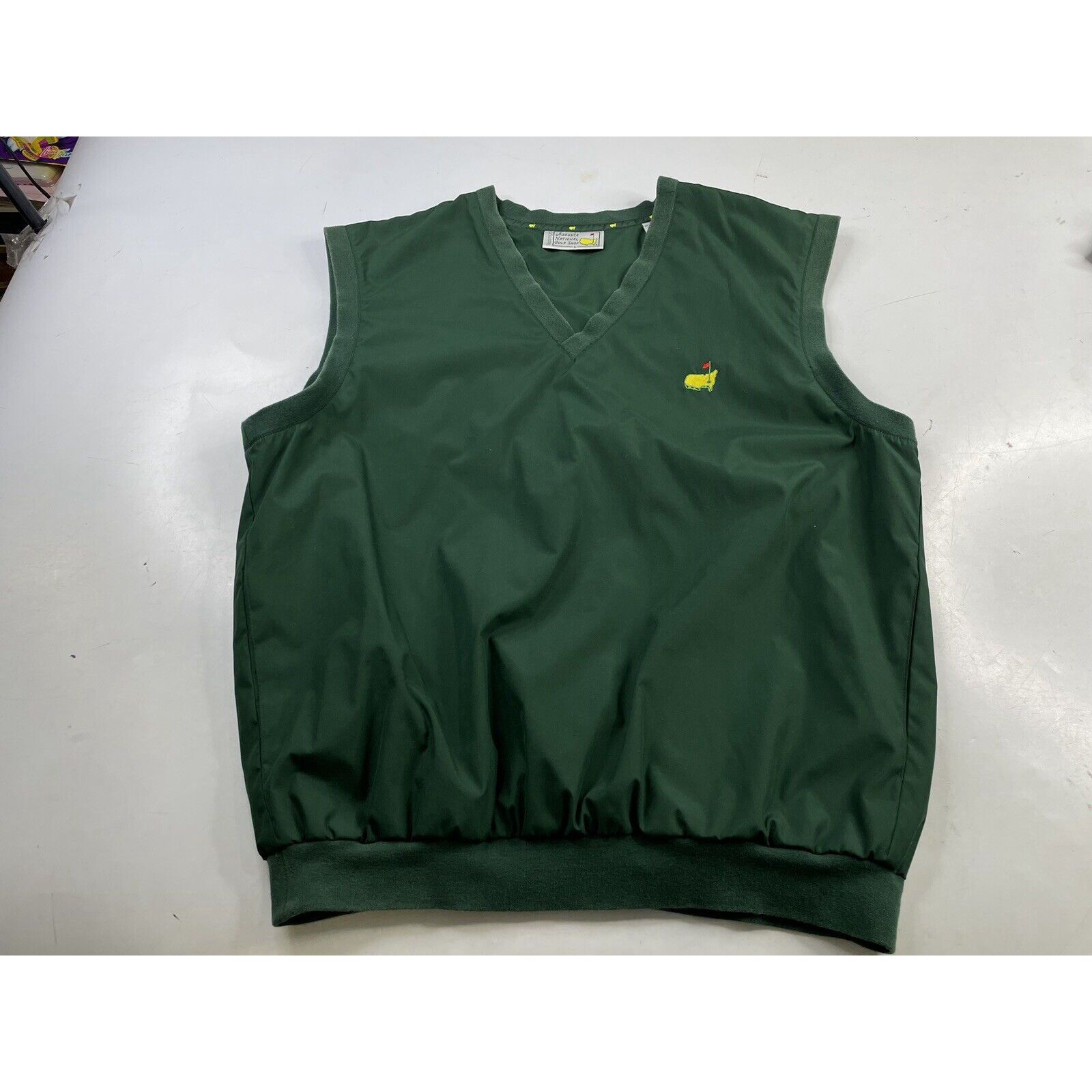 Vintage Slazenger Augusta National Masters Collection Golf V Neck Green ...